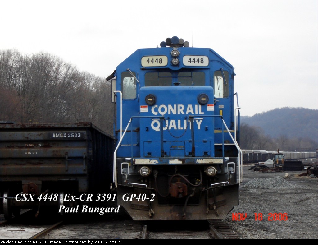 CSX 4448 Ex-CR 3391 GP40-2 11/18/2006